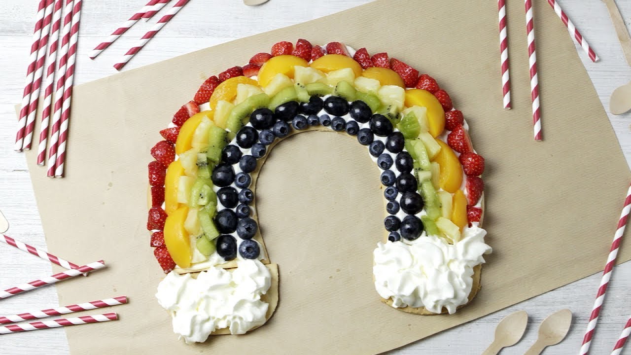 Rainbow Fruit Tart Recipe & Tutorial - YouTube