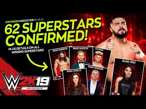 WWE 2K19 Roster Reveal: New, Returning and Missing Superstars! (Week ...