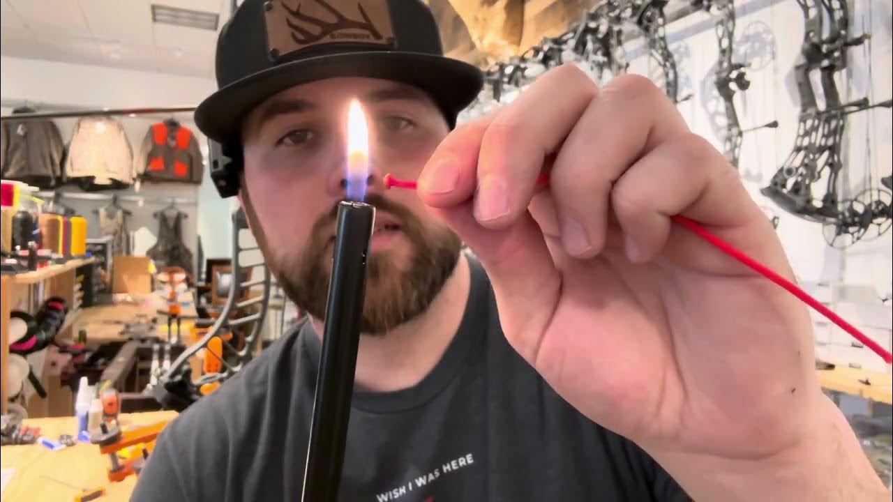 How to tie a D LOOP on your bow string 🤘🤘🤘🤘 - YouTube