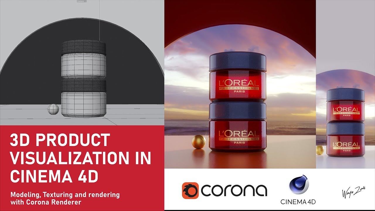 3D Product Visualization with Corona Renderer for Cinema 4D - YouTube