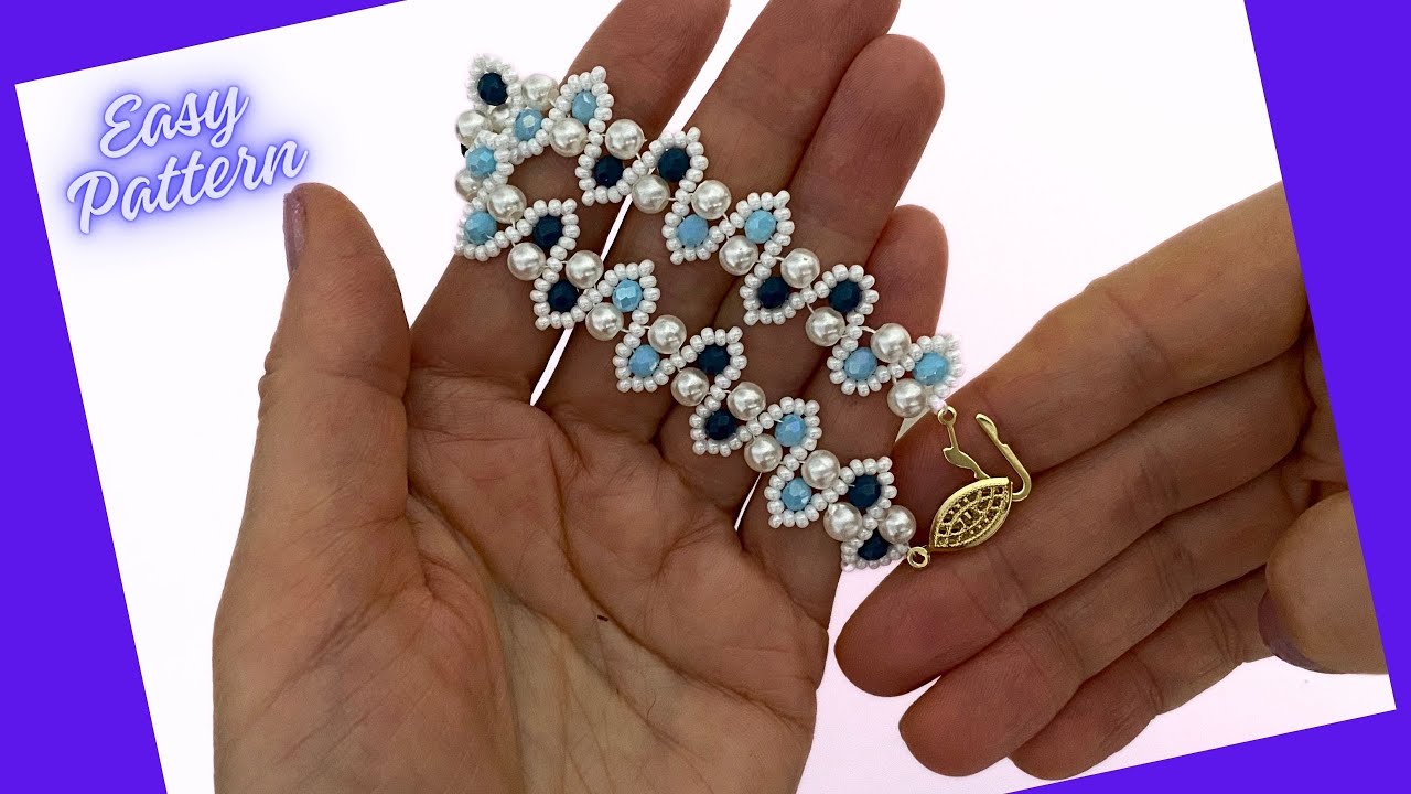 Easy beading tutorial. Seed beads bracelet. DIY beaded bracelet - YouTube