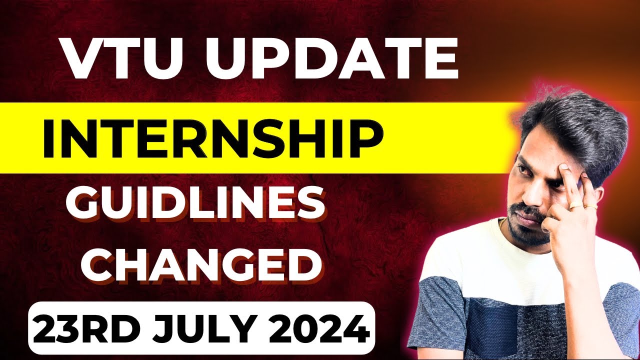 VTU UPDATE TODAY 23RD JULY 2024 | VTU BELAGAVI - YouTube