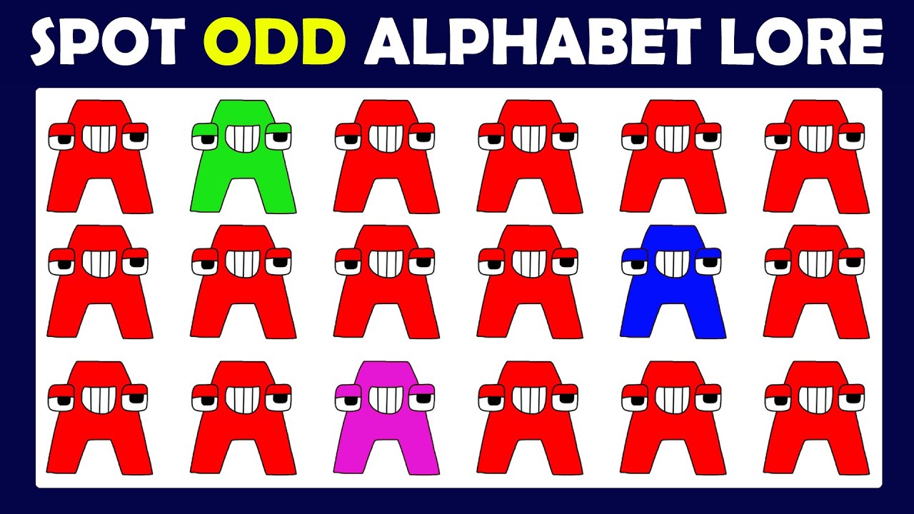 Find the ODD Alphabet Lore One Out | Alphabet Lore Edition | Alphabet ...