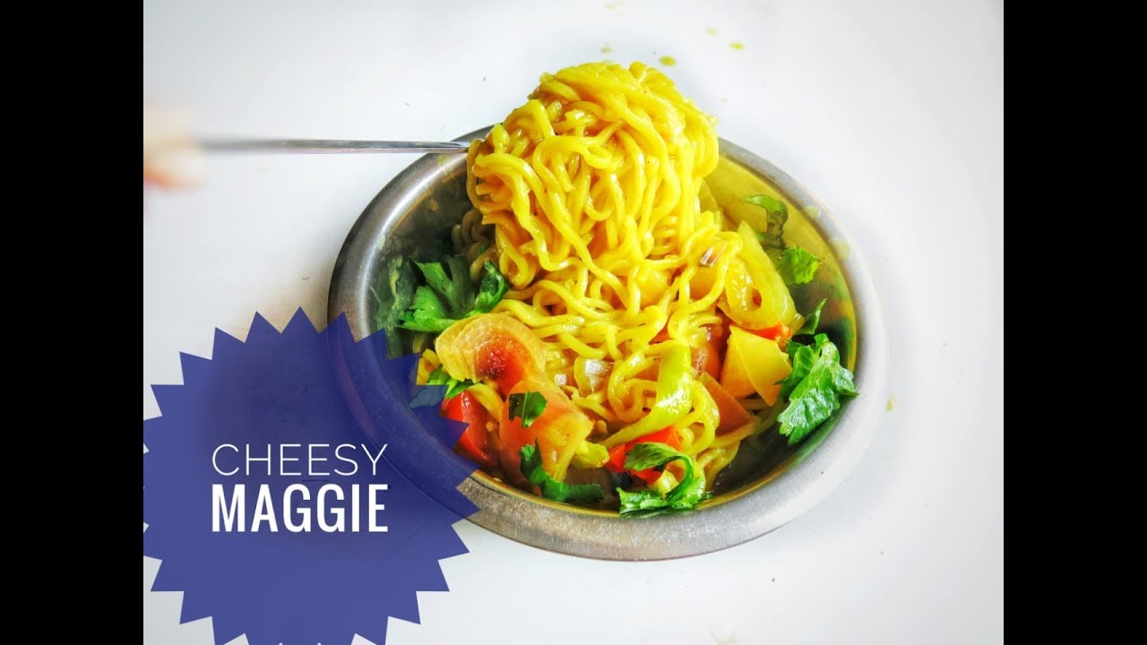 Street style spicy cheesy maggie in 5 minutes/lunch box recipes/easy ...