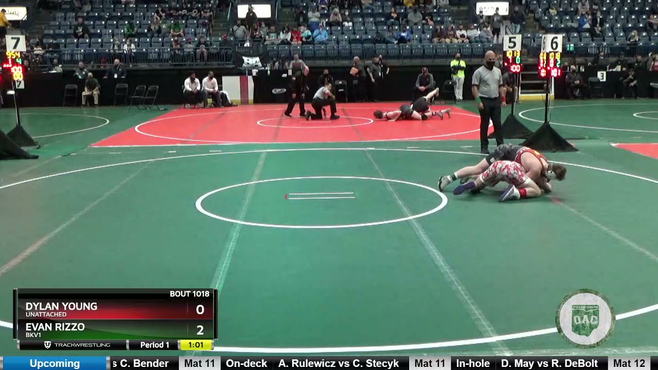 Dylan Young vs Evan Rizzo 2021 JH State 146 Champ Rd 1 - YouTube