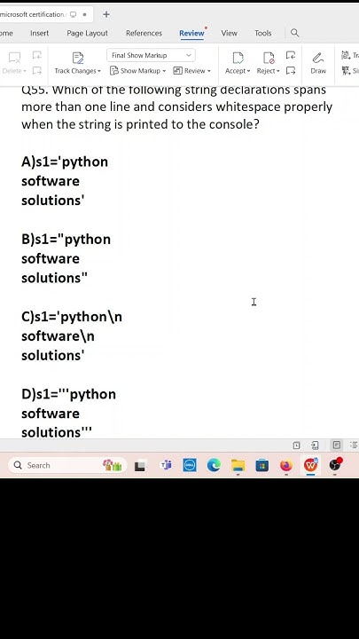 Python Certification Exam Question 55 Coding Shortsfeed Shorts Pythonprogramming Shortvideo