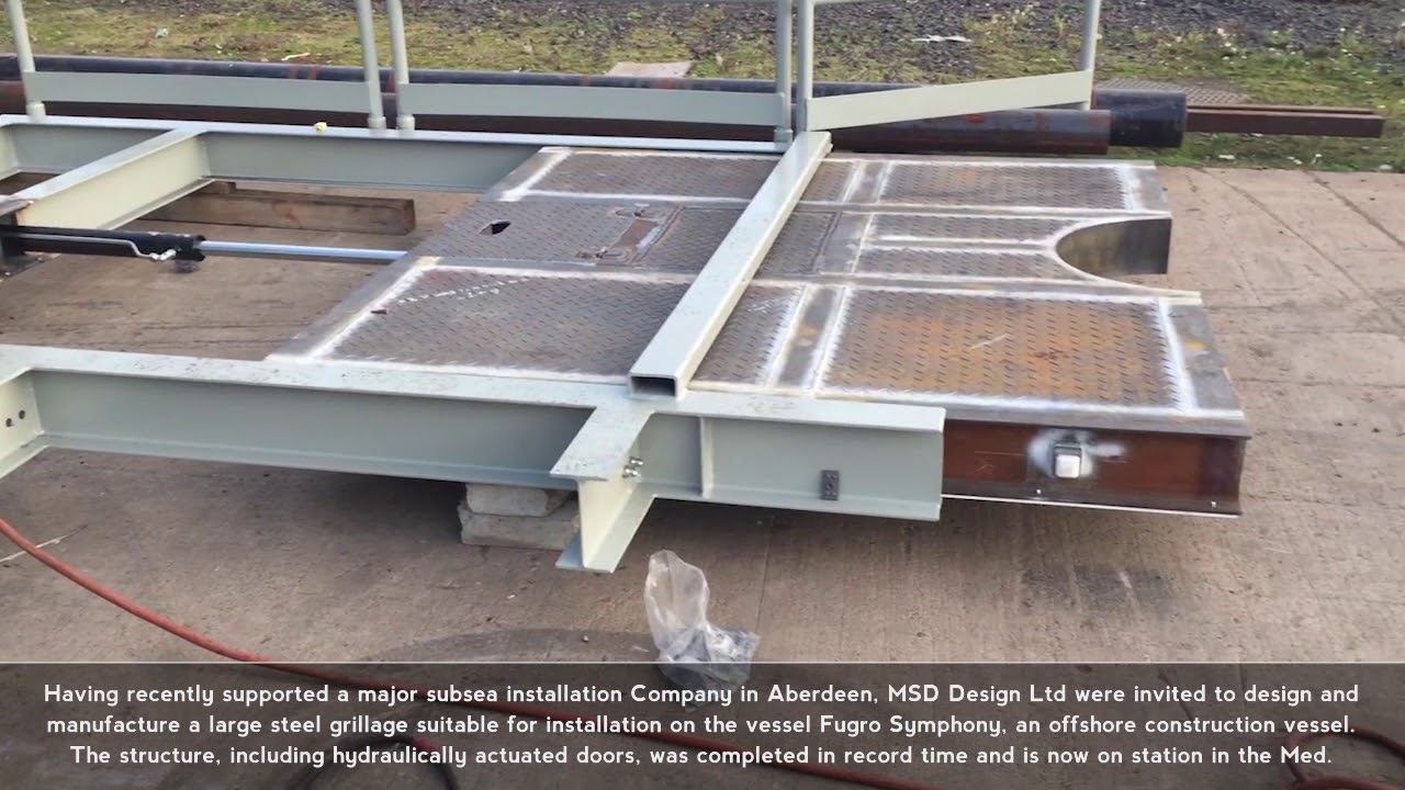 large steel grillage video MSD - YouTube