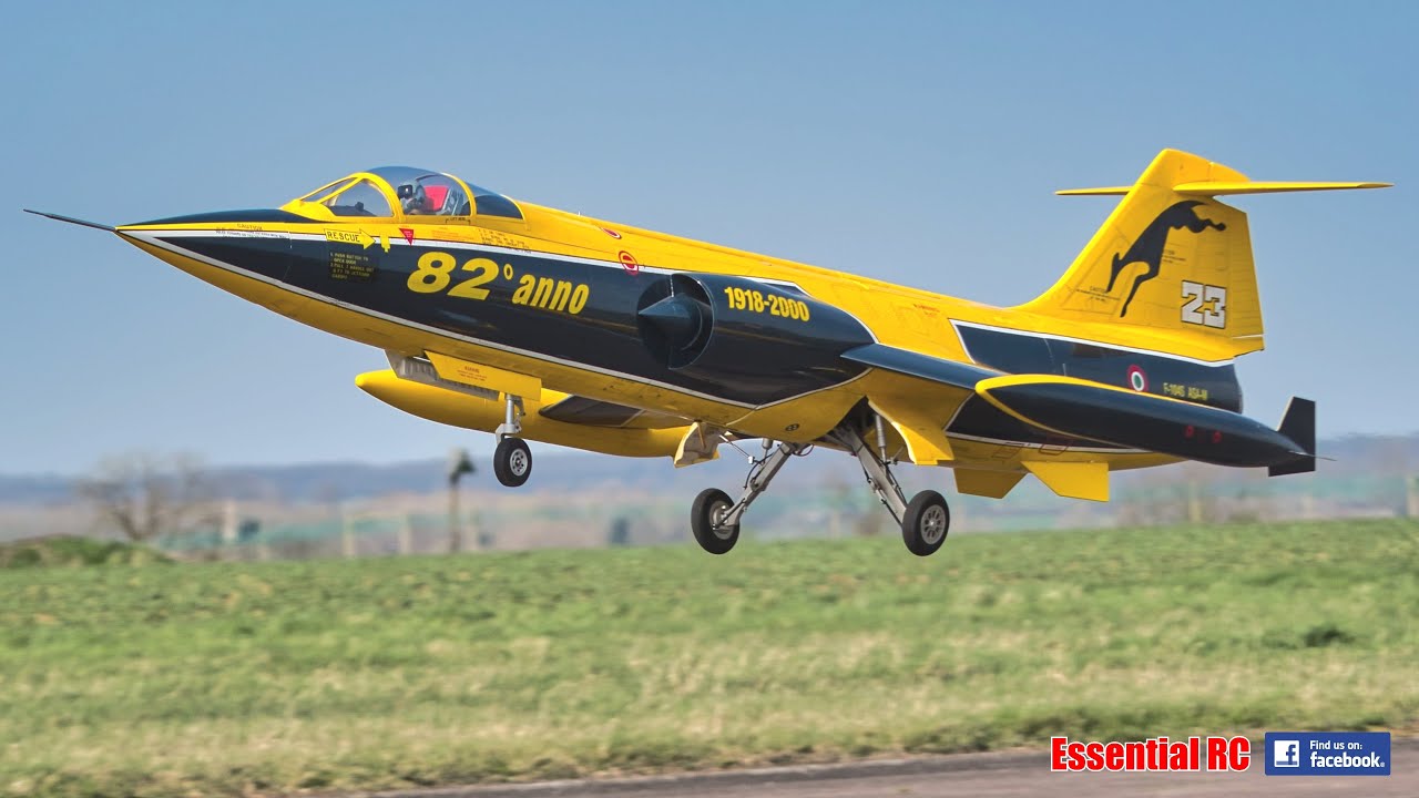 SPECTACULAR RC LOCKHEED F-104 STARFIGHTER | MAIDEN FLIGHT BUT...WOW ...