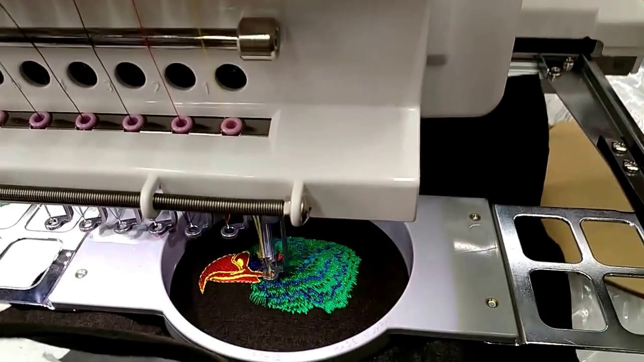 Happy HCH 701 30 Embroidery Machine Demo 2 - YouTube
