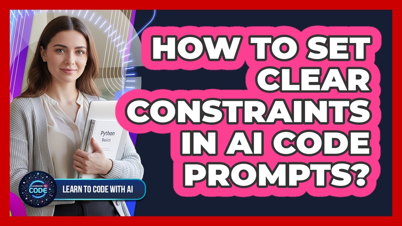 How To Set Clear Constraints In AI Code Prompts? - YouTube