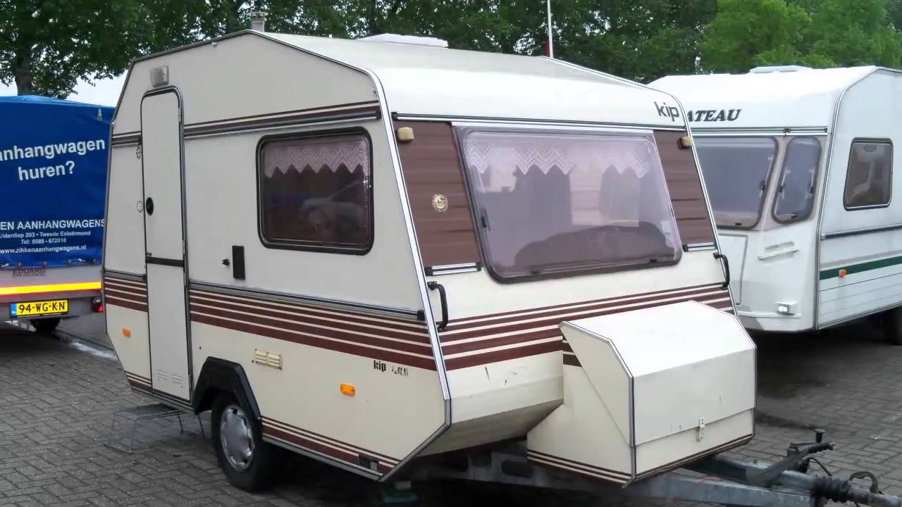Caravan te koop: KIP 330 LUX 1984 € 950,- NIEUWE BANDEN - YouTube