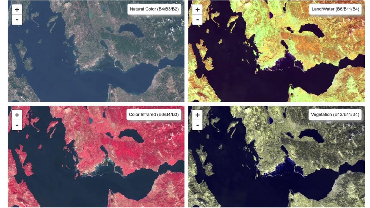 geemap new feature - Creating linked maps with a few lines of code - YouTube