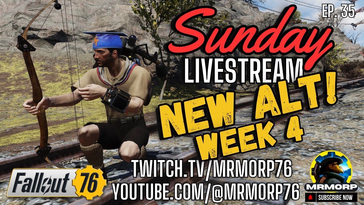 Fallout 76 Live Stream! Bow Hunter Action! - YouTube