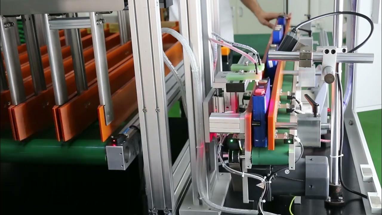 Prismatic cell sorting machine - YouTube