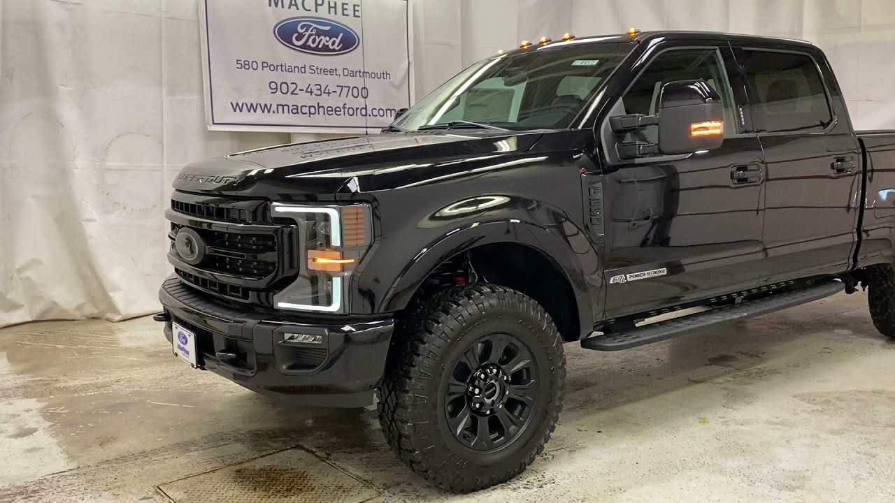 Black 2021 Ford Super Duty F-250 SRW LARIAT Review - MacPhee Ford - YouTube