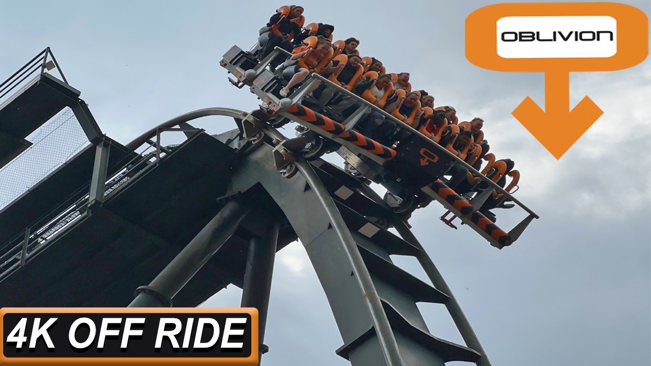 Oblivion (4K OFF Ride POV)- Alton Towers, Staffordshire, GB - YouTube