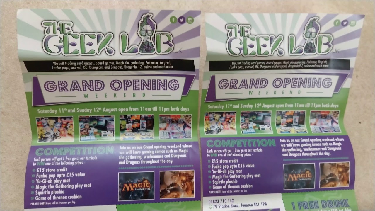 GRAND OPENING THE GEEK LAB UK - YouTube