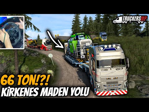 MADEN YOLUNDA 61 TON YÜK TAŞIRSAN NE OLUR ??? | VOLVO FH16 750HP | KİRKENES MADEN YOLU - ETS 2 MP