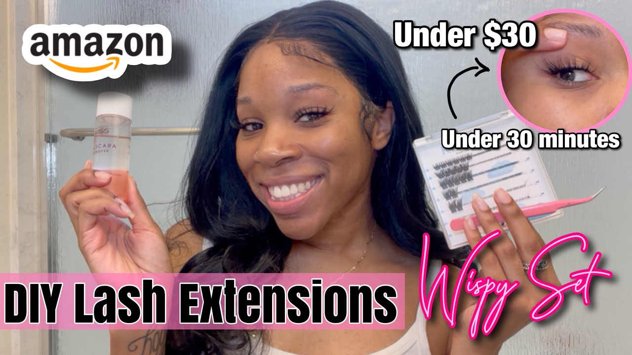 DIY Wispy Lash Extensions under $30 | Amazon | TUTORIAL - YouTube