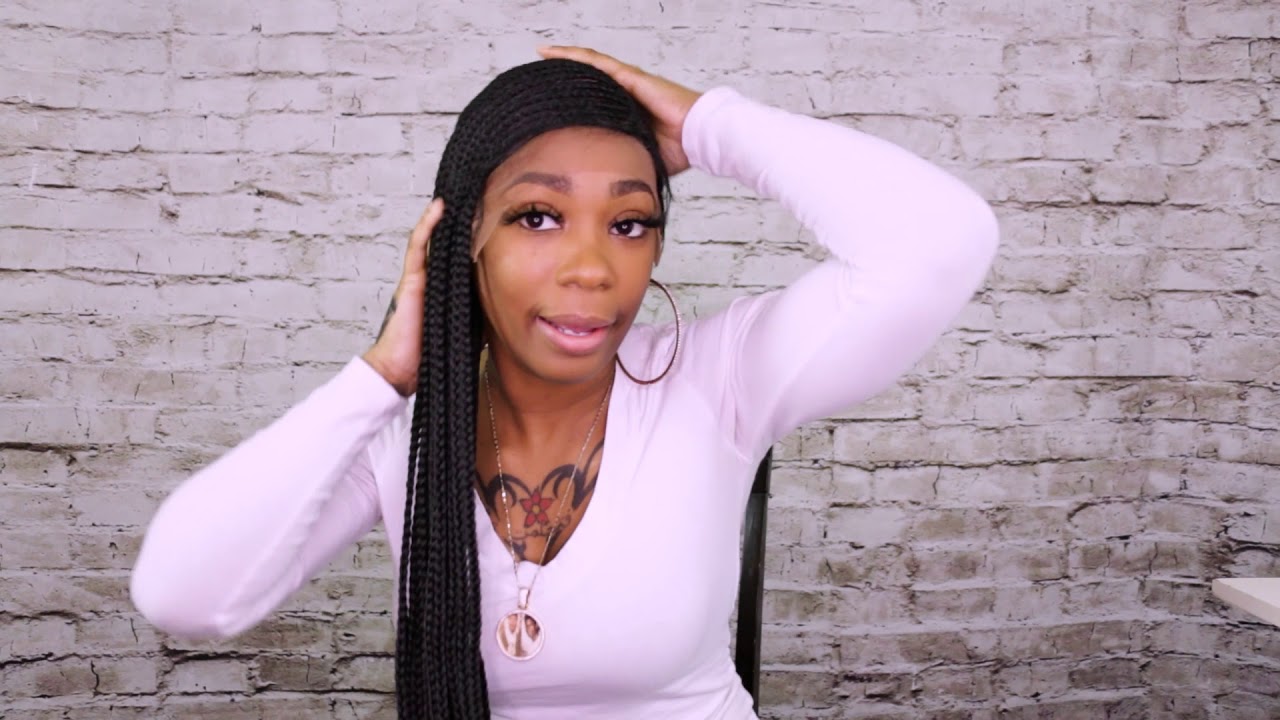 Bobbi Boss Premium Synthetic Braid Lace Front Wig MLF511 Simone - YouTube