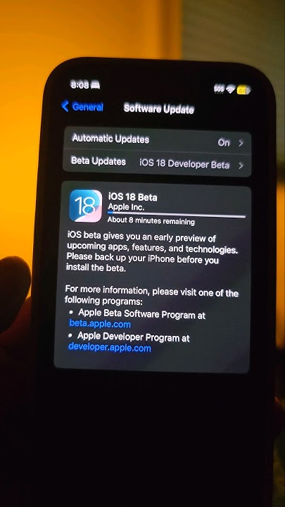 downloading iOS 18 beta...stay tuned for feature impressions #wwdc2024 - YouTube