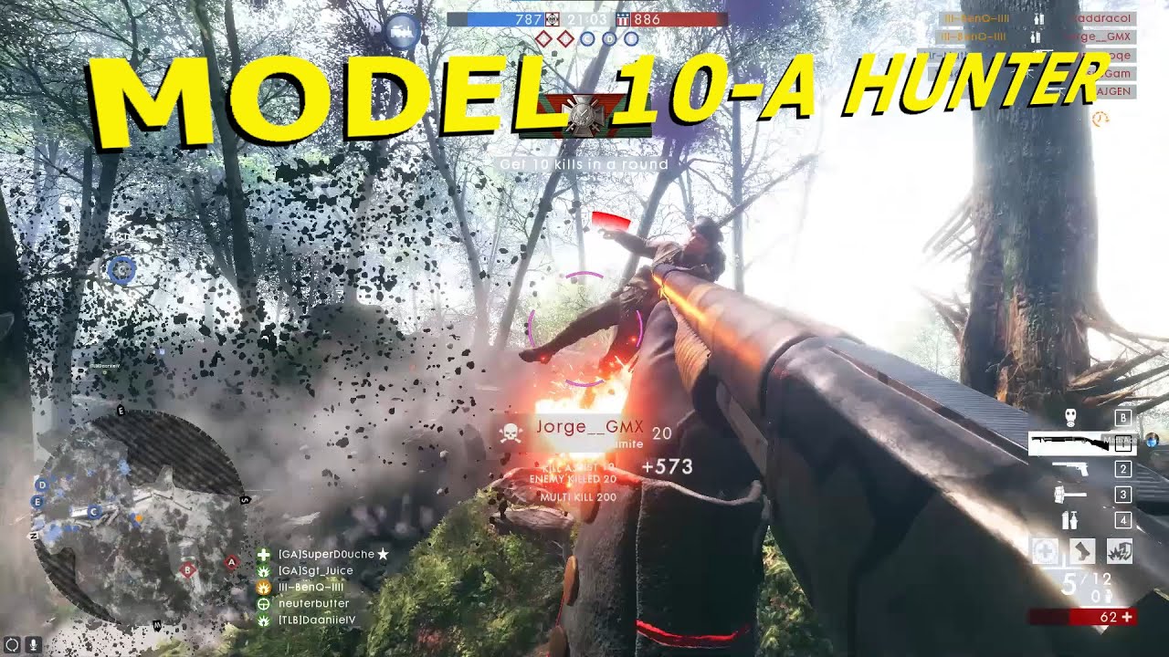 BF1 - Model 10-A Hunter, Dynamite, gas grenade - YouTube