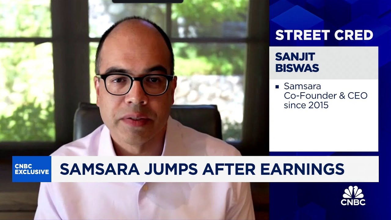 Samsara CEO Sanjit Biswas on strong growth in Europe - YouTube