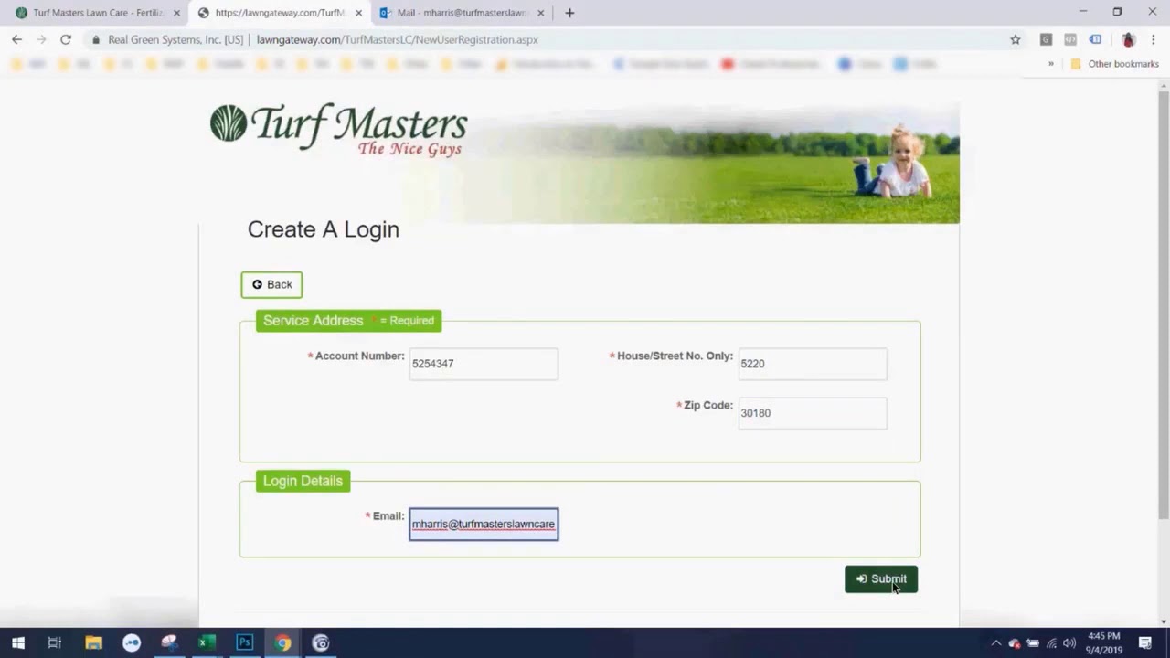 Turf Masters Lawn Care Online Customer Access - YouTube