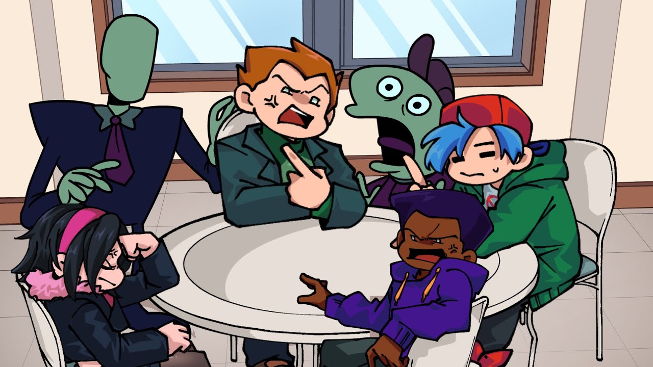 FNF Fast Food Battle / HARD SMILE (Smiling Friends Vs Slenderman ...