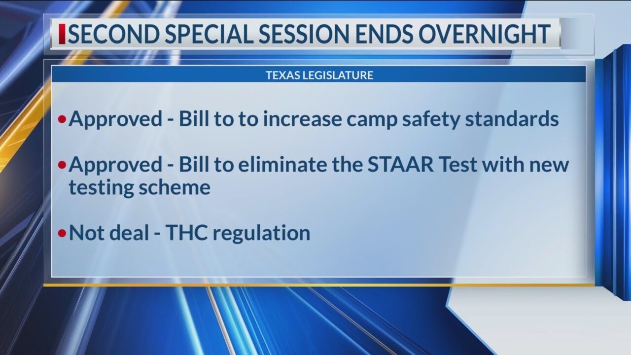 Texas legislature ends second special session overnight - YouTube