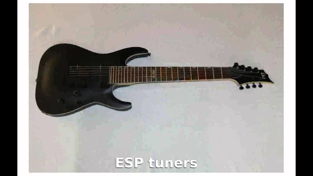 ESP H-338 LTD 8-String Electric Guitar Black Satin - YouTube