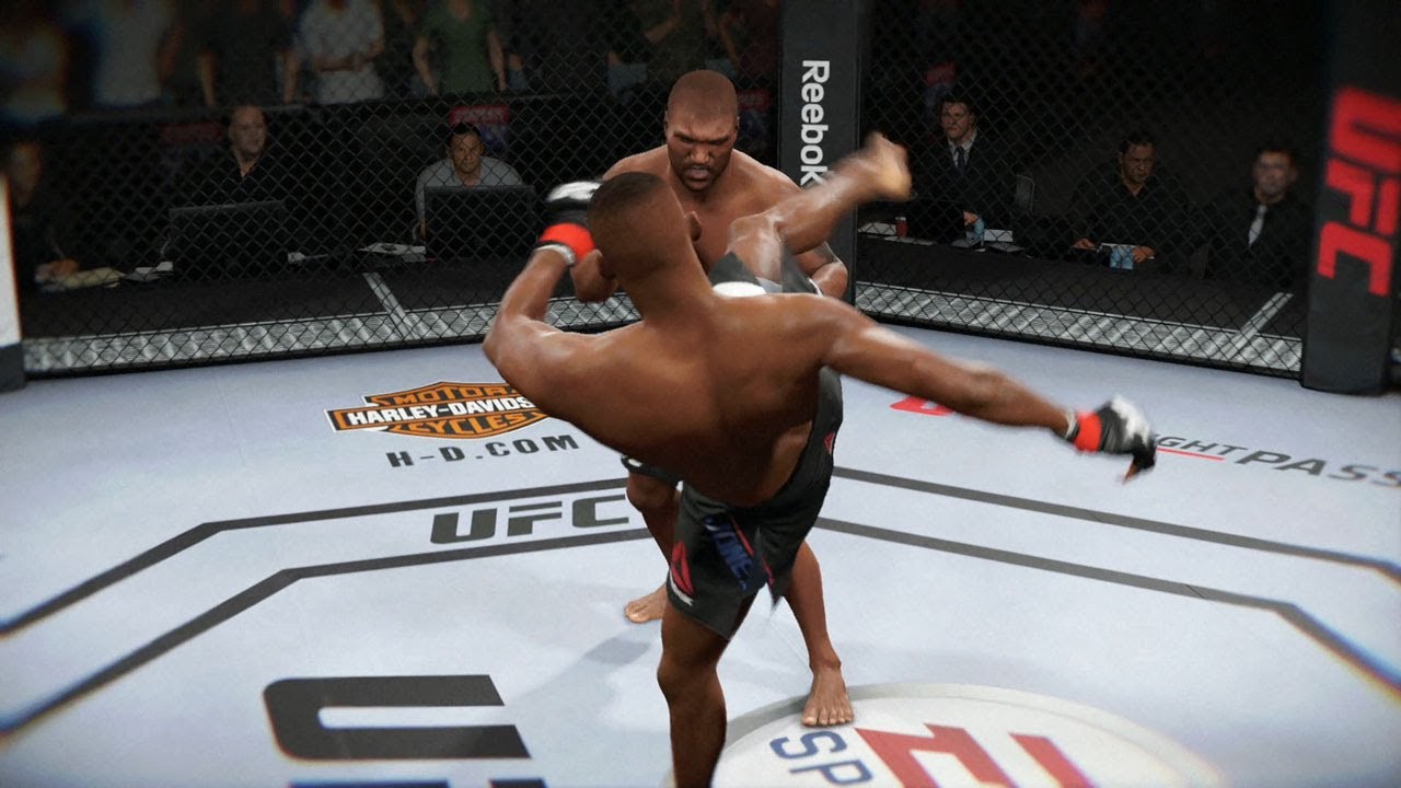 Jon Jones vs. Rampage ( Quinton Ramone ) Jackson Crazy kicks ( EA ...