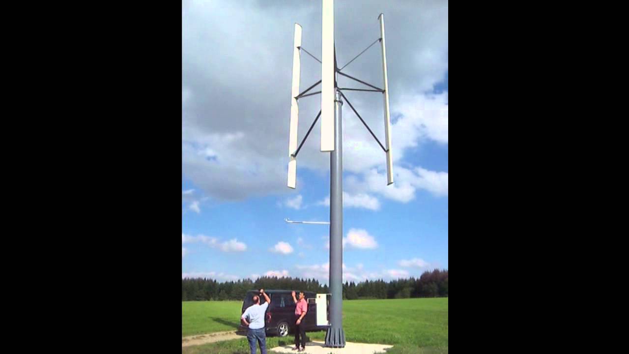 SpinWind 10kW - Windkraftanlage der Firma WindTec Darrieus H-Rotor ...