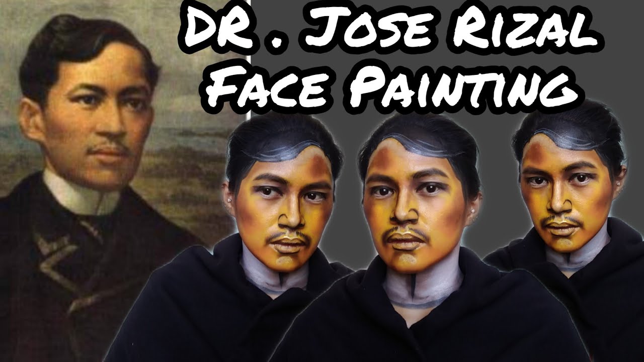 DR. JOSE RIZAL FACE PAINTING / MAKEUP TRANSFORMATION - YouTube