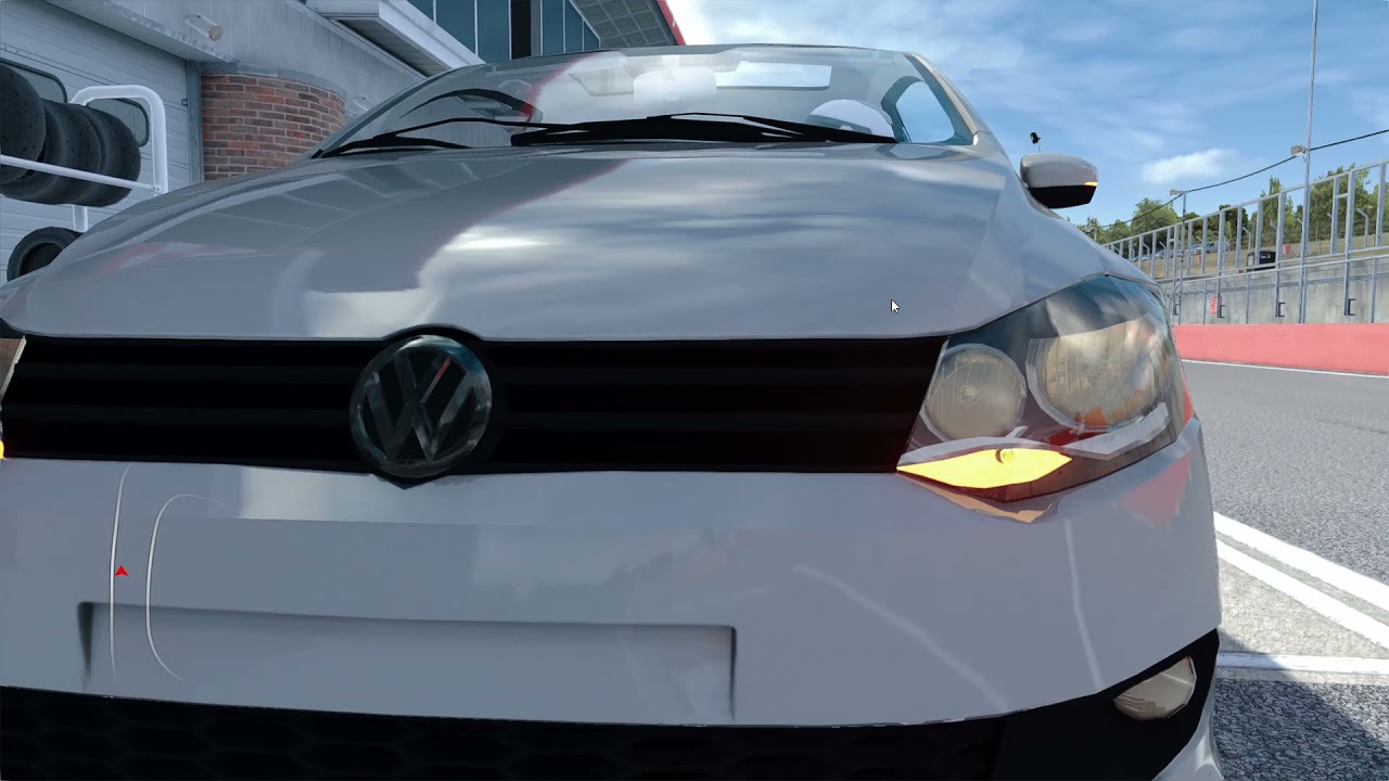 Volkswagen Fox - lights test - Assetto Corsa - YouTube