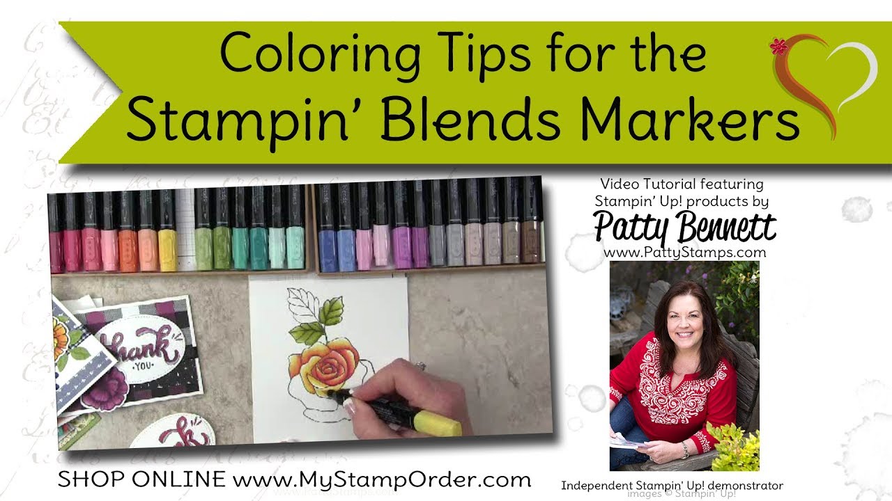 How to Color and Blend with Stampin' Blends from Stampin' UP! with ...