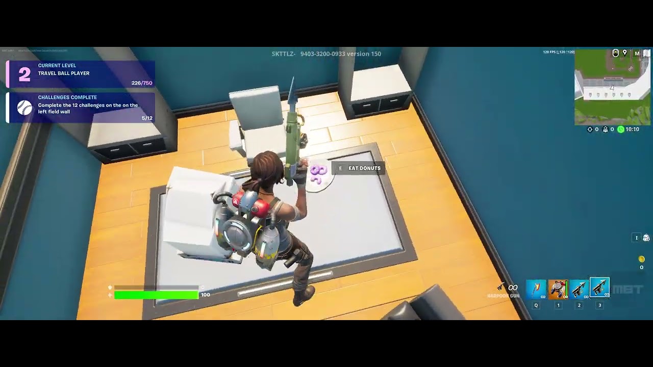 FORTNITE Baller Baseball - Stadium Mashup - EAT COACH'S DONUTS TUTORIAL ...