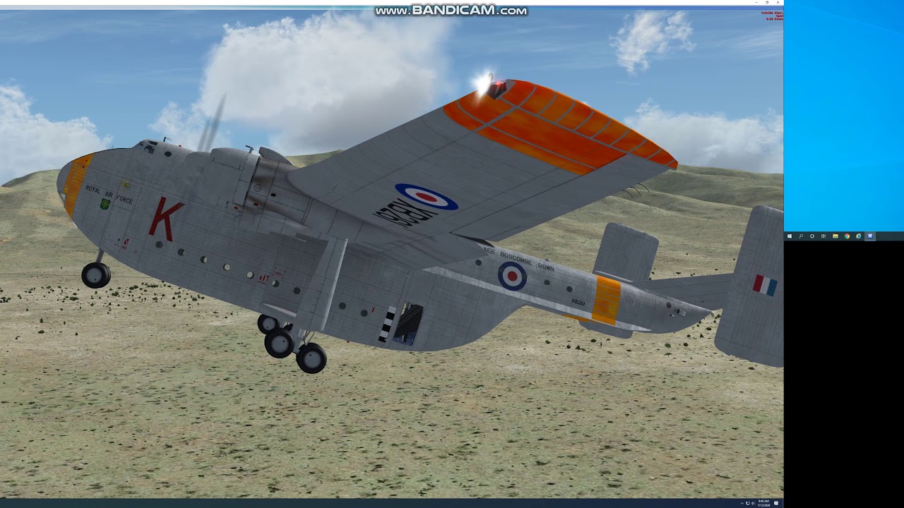 Take Off &Landing Of A Blackburn Beverley AAEE XB261 At Sierra Army ...