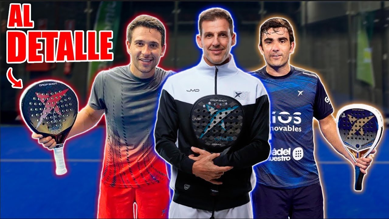 PABLO LIMA, JUAN MARTÍN DÍAZ y CAMPAGNOLO me enseñan SU PALA Dropshot ...