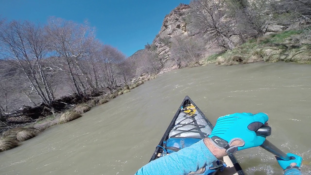 Gila River Upper Box #8 - Solo Canoe Trip - YouTube