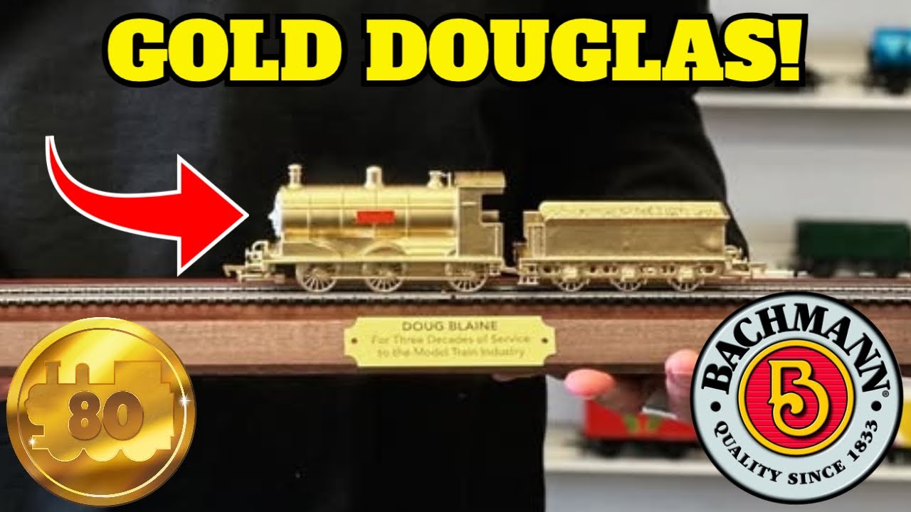 *NEW* GOLD HO Scale DOUGLAS! Bachmann Thomas and Friends - YouTube