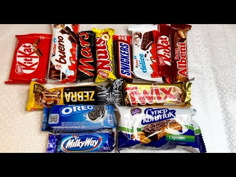 Unpacking sweetscopy KIT KAT, Snickers, Mars - YouTube
