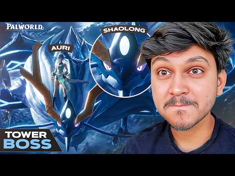 Fighting the NEW Tower Boss Auri & Shaolong! | Palworld 1.0
