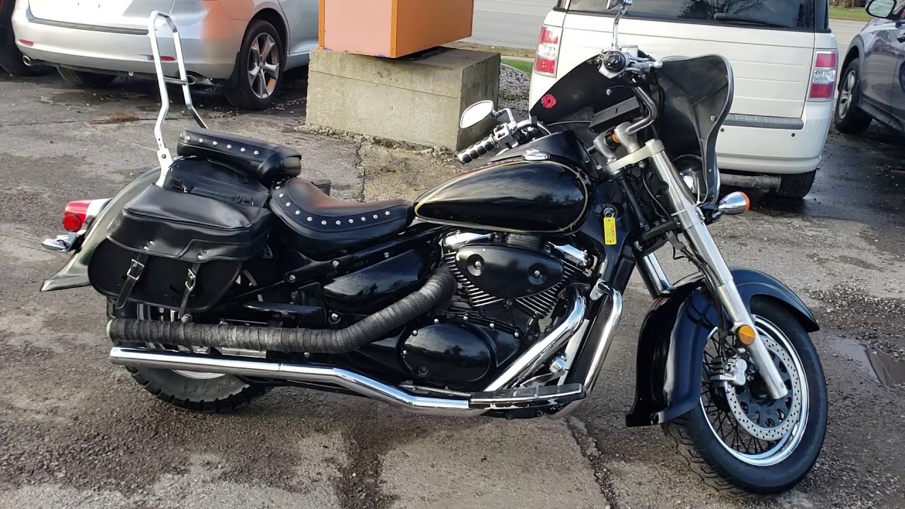 2004 Suzuki Intruder Volusia VL800*CUSTOM EXHAUST - YouTube