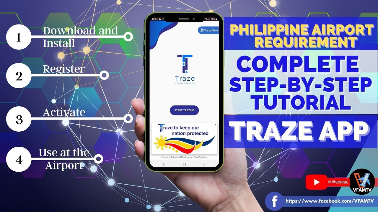 🔴5 MINUTES TRAZE APP TUTORIAL | HOW TO USE AT THE PHILIPPINE AIRPORTS ...