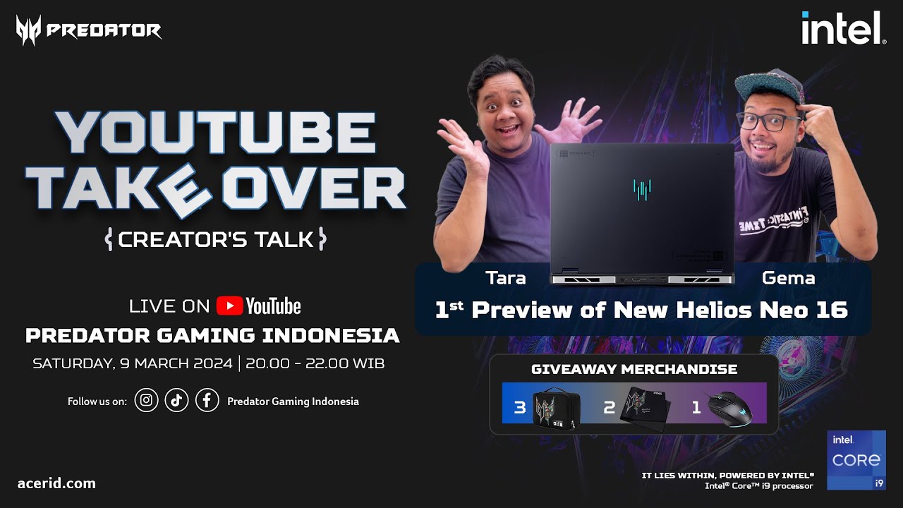 Youtube Takeover: Preview Pertama New Helios Neo 16 Bersama Tara & Gema ...