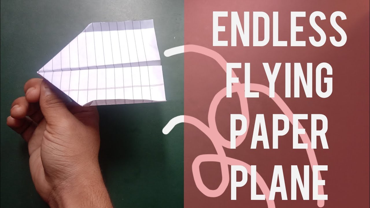 How to make a endless flying paper plane - YouTube