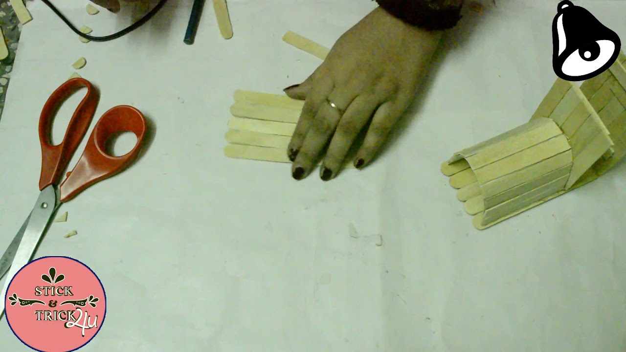 How to make Popsicle Stick Train || Popsicle Stick Craft || Ice cream ...