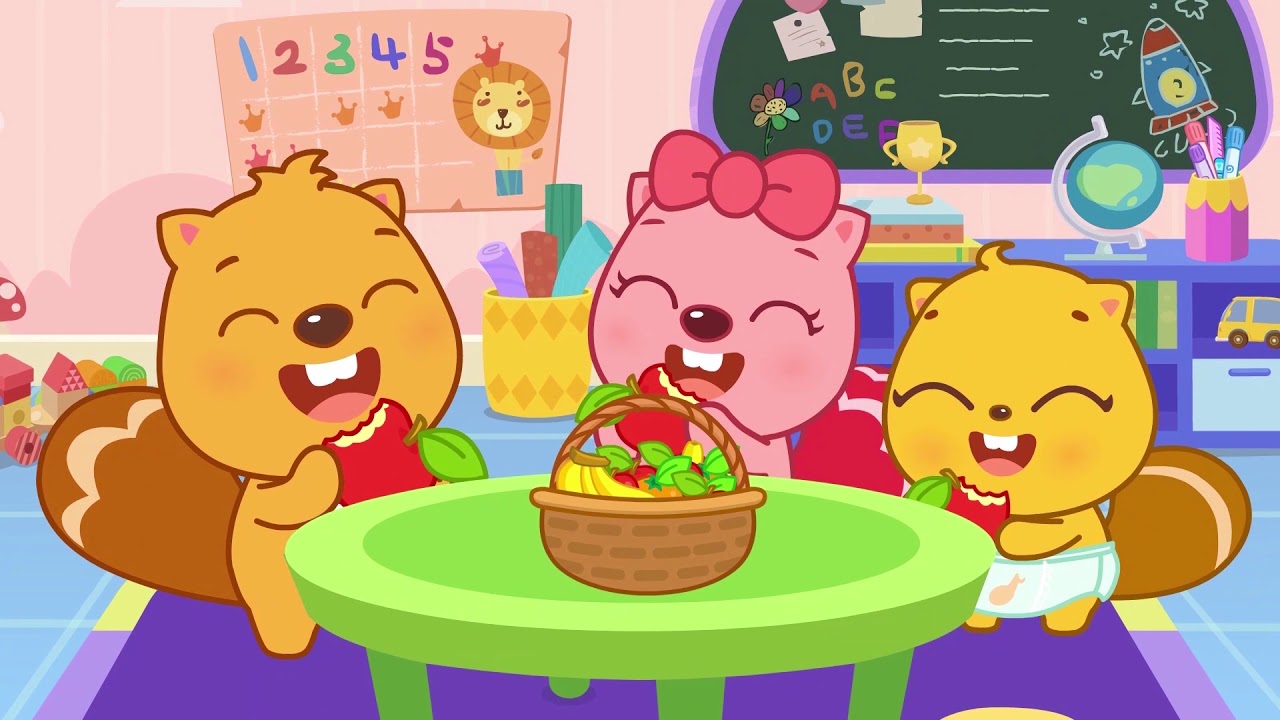 英文儿歌 - One Apple, Two Apples - 水果数字歌 | 卡通动画 | 学英语 | 最好的儿歌 | 贝瓦儿歌 | Beva ...