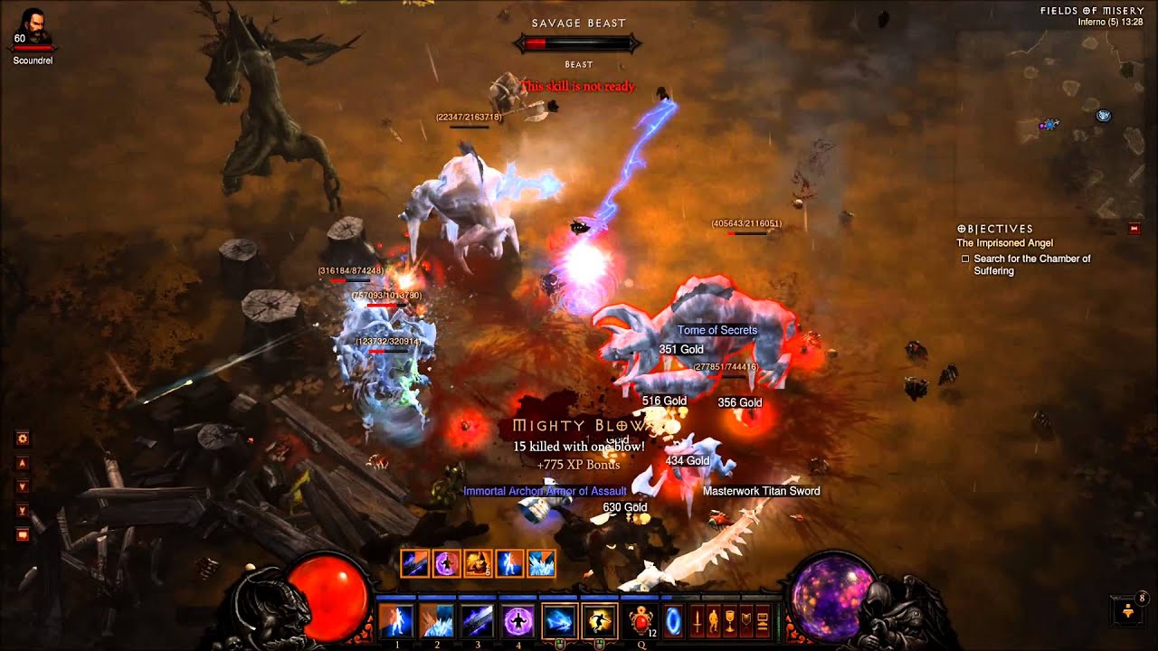 Diablo 3 - lighting Wizard - shock build - Monster Power 5 - Act 1 ...